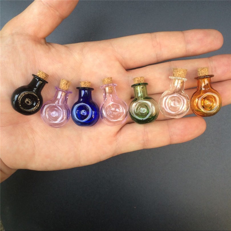 Mini Glass Flask Bottles XO Jars With Cork Little Bottles - Etsy