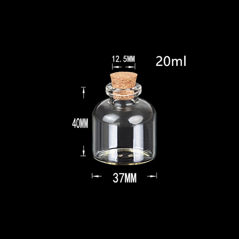 12pcs Factory Wholesale Very Cute Glass Vials 20ml Glass - Etsy