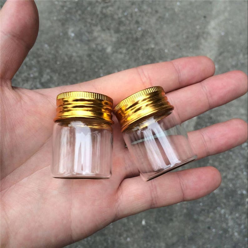 50pcs 15ml 25ml 40ml 50ml 60ml Mini Glass Bottles With - Etsy
