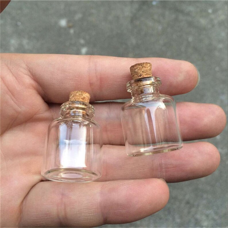 100 Units 4ml Mini Transparent Glass Carboys Cork Vials Jars - Etsy