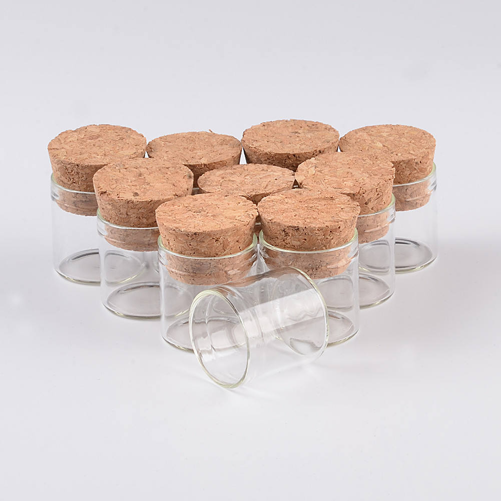 24pcs 24x25x21.5mm 5ml Small Glass Vials Jars Bottle With Cork | Etsy
