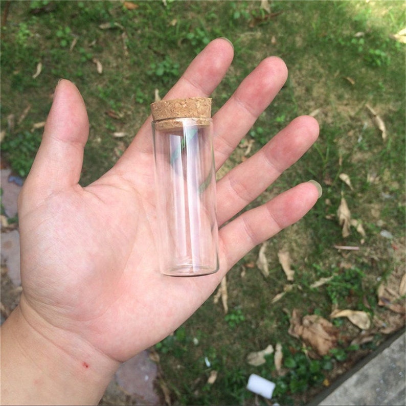 50units 3075mm 35ml Tiny Glass Vials Jars Test Tube With Cork - Etsy
