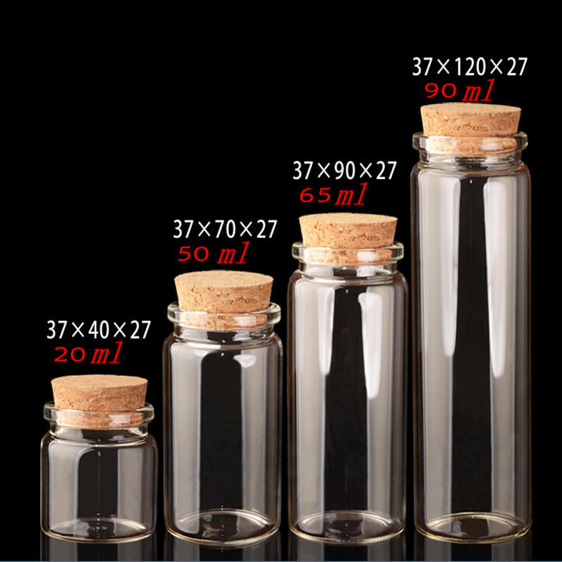 12pcs 20ml 50ml 65ml 90ml Glass Bottles for Weding Holiday | Etsy