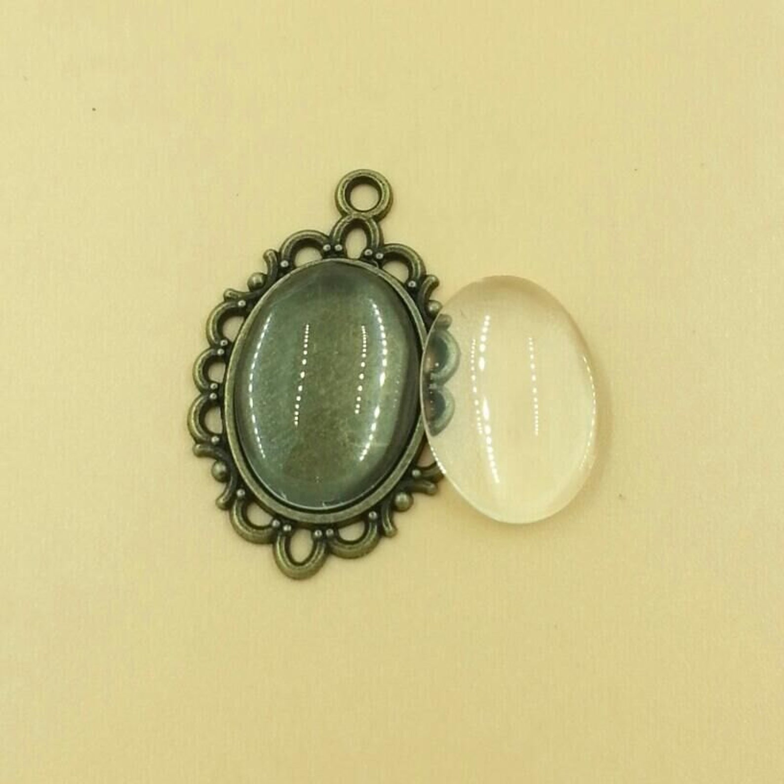 Oval Clear Glass Cabochons Transparent Cameo Settings Smooth | Etsy