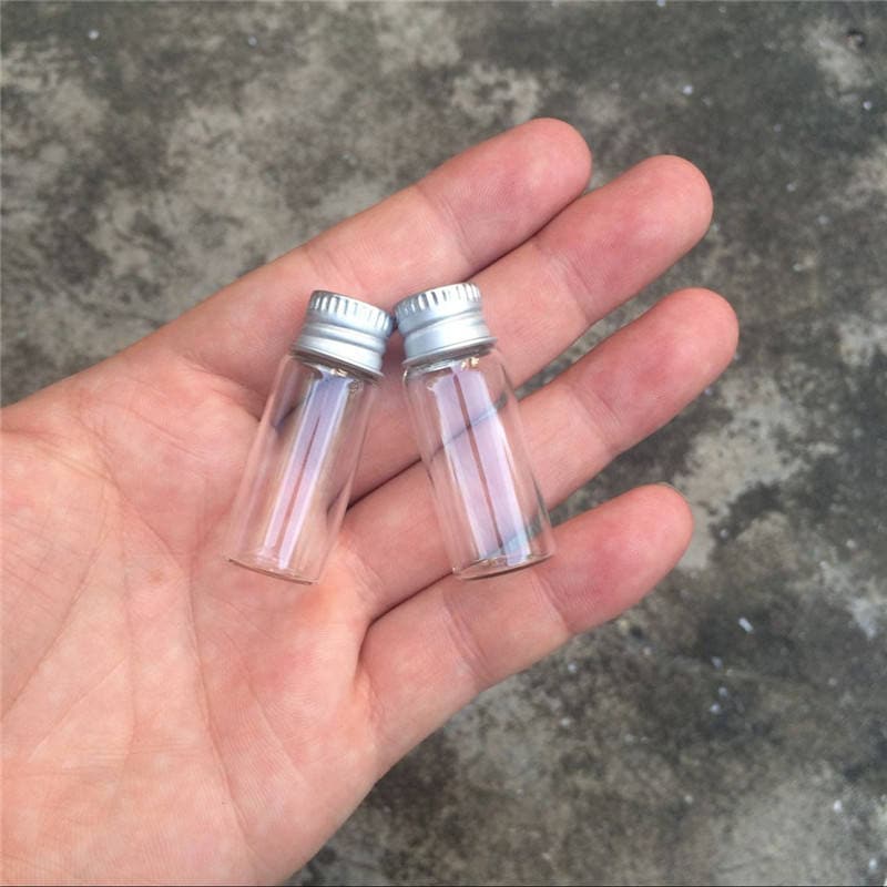 100pcs 4ml 16x40x8mm Mini Glass Bottles Jewelry Packing Cute | Etsy