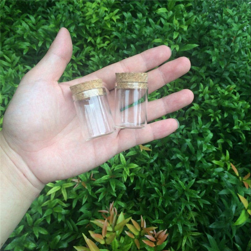 Transparent Clear Glass Bottles Corks Cover Test Tube Jars - Etsy