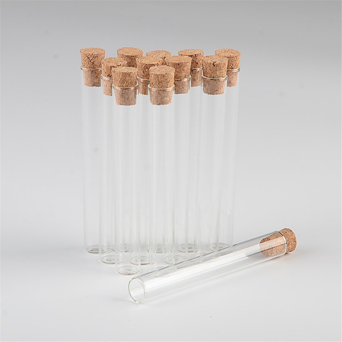 100pcs 10x75x7mm 4ml Mini Clear Glass Straight test tube | Etsy