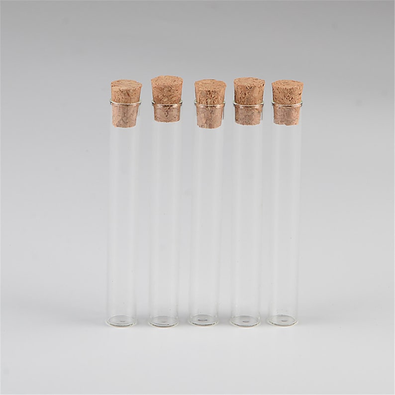 100pcs 10x75x7mm 4ml Mini Clear Glass Straight Test Tube - Etsy