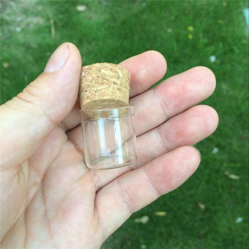 24pcs 24x25x21.5mm 5ml Small Glass Vials Jars Bottle With Cork - Etsy