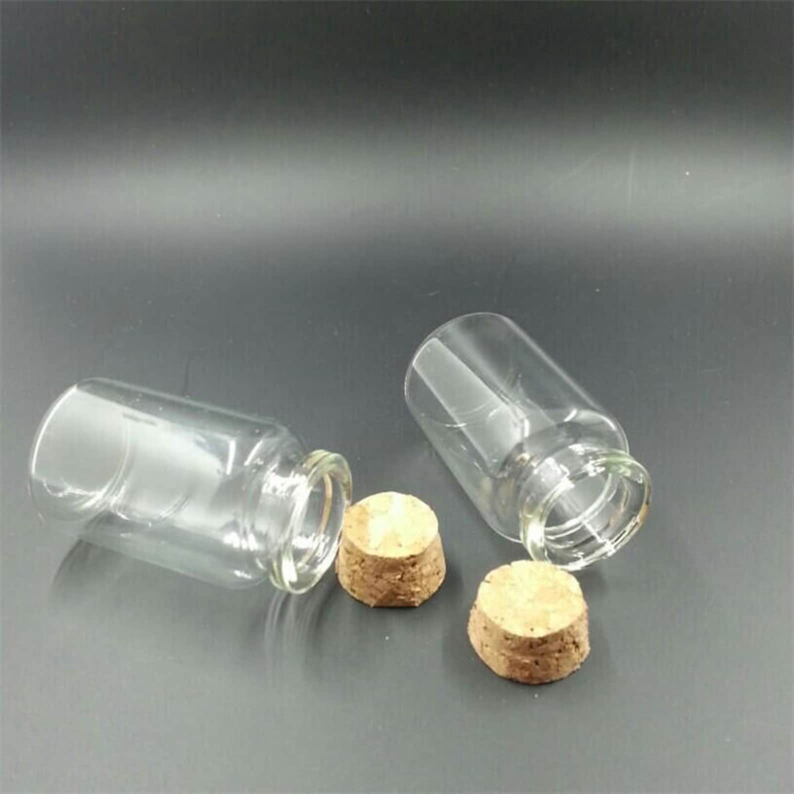 50pcs 10ml 15ml 20ml 25ml 30ml 40ml 55ml Glass Bottles With - Etsy