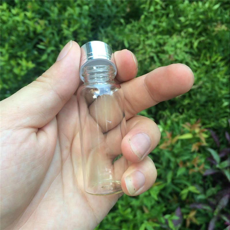 50pcs 8ml 15ml 20ml 25ml Mini Glass Bottles with Metal Top for | Etsy