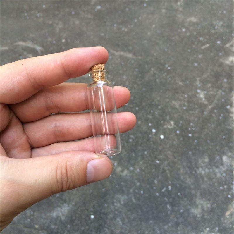 100pcs 16x50x06mm 5ml Mini Clear Glass Bottles With Cork Small | Etsy