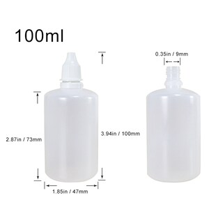 20pcs 3ml 5ml 10ml 15ml 20ml 30ml 50ml 100ml Liquid Dropper Refillable Bottles Plastic ...