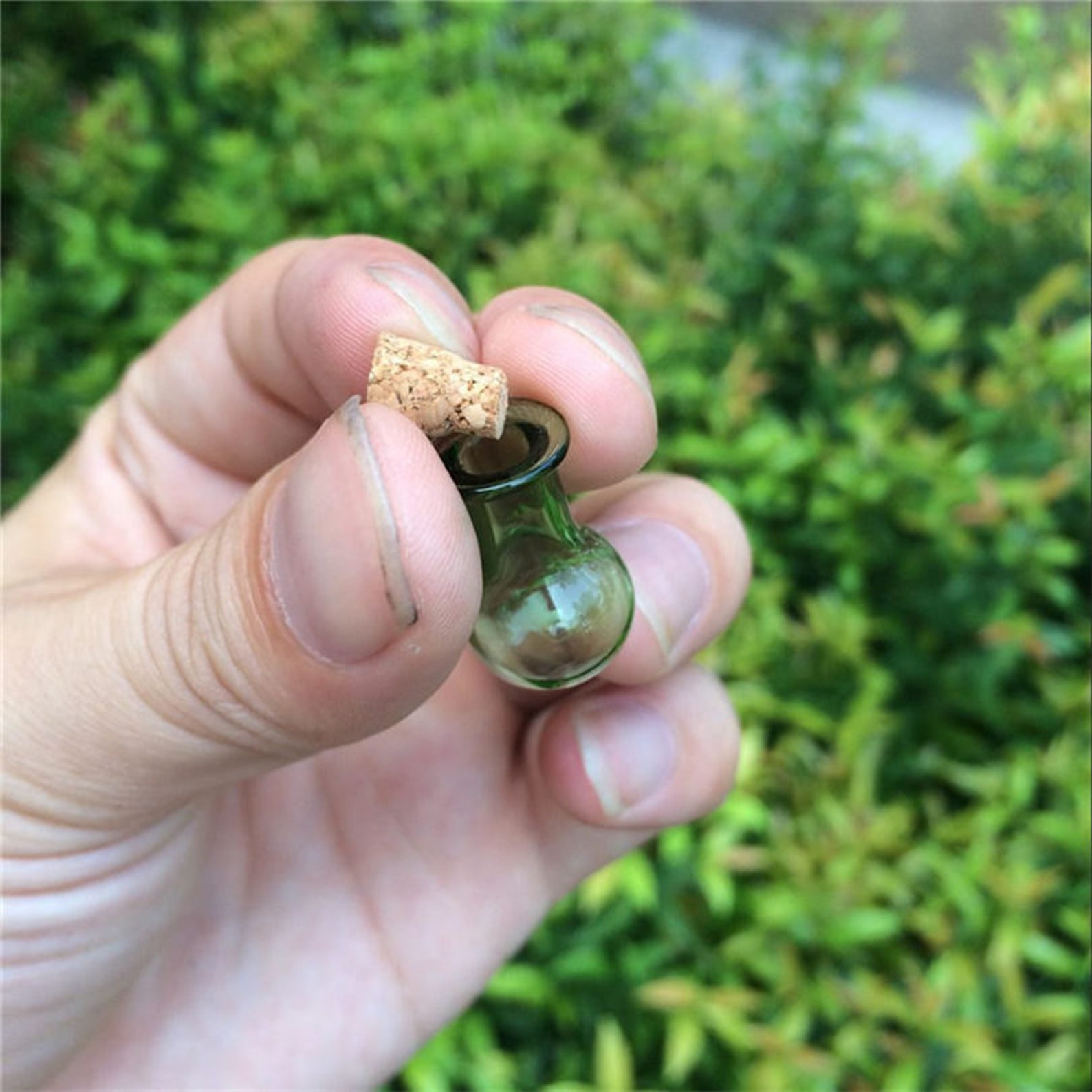 Mini Glass Bottles Ball Shape Cute Bottles With Cork Colors - Etsy