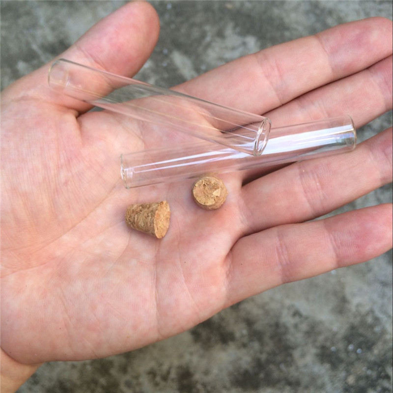 100pcs 12x75x10mm 5ml Mini Clear Glass Straight test tube | Etsy