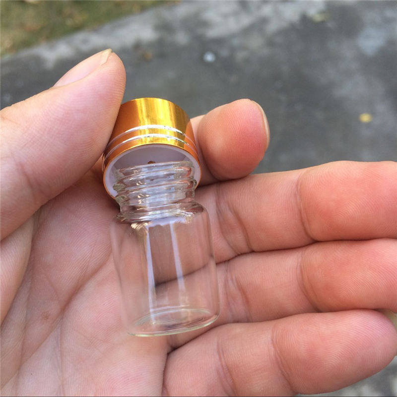 100pcs 5ml 6ml 7ml 10ml 14ml Mini Glass Bottles with Gold | Etsy