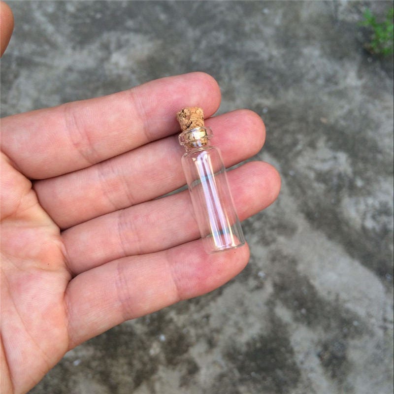 100pcs 12x35x5mm 2ml Mini Glass Bottles With Cork Empty Small | Etsy