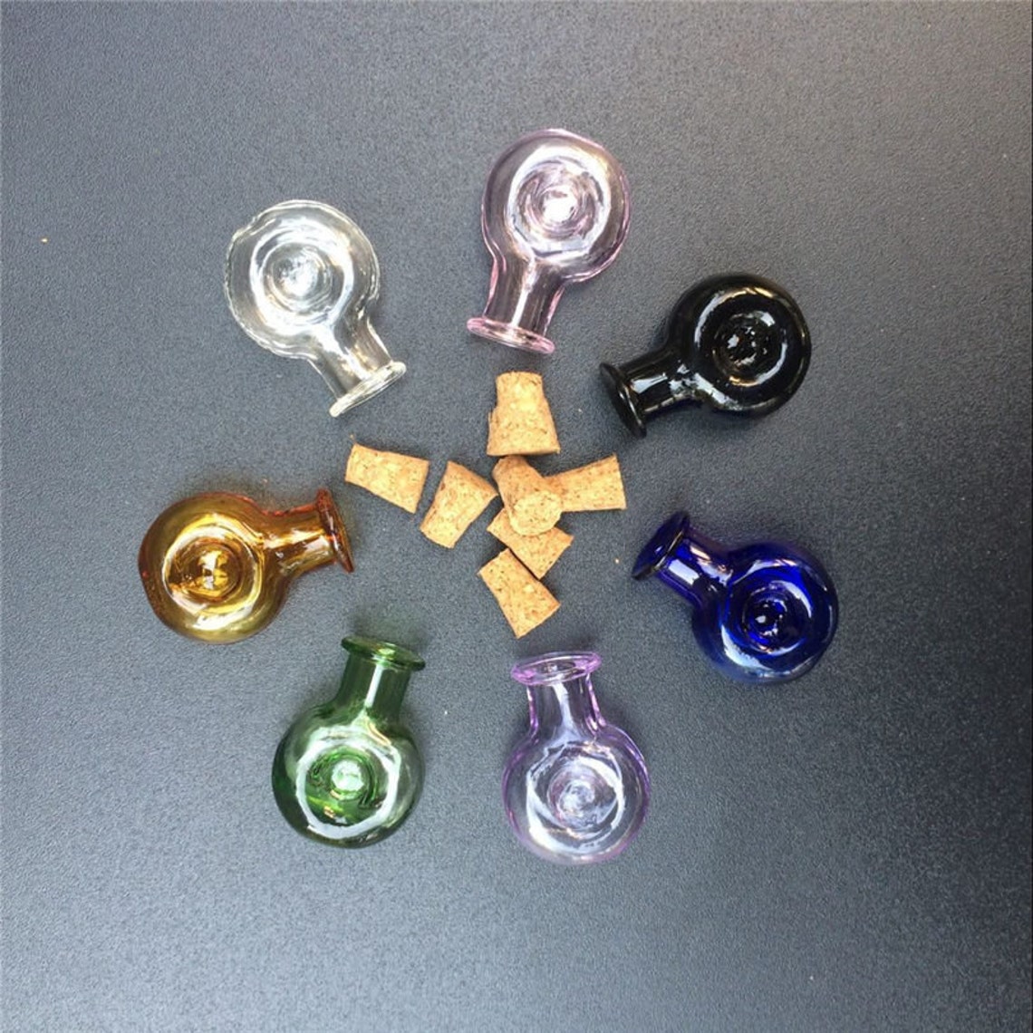 Mini Glass Flask Bottles XO Jars With Cork Little Bottles - Etsy