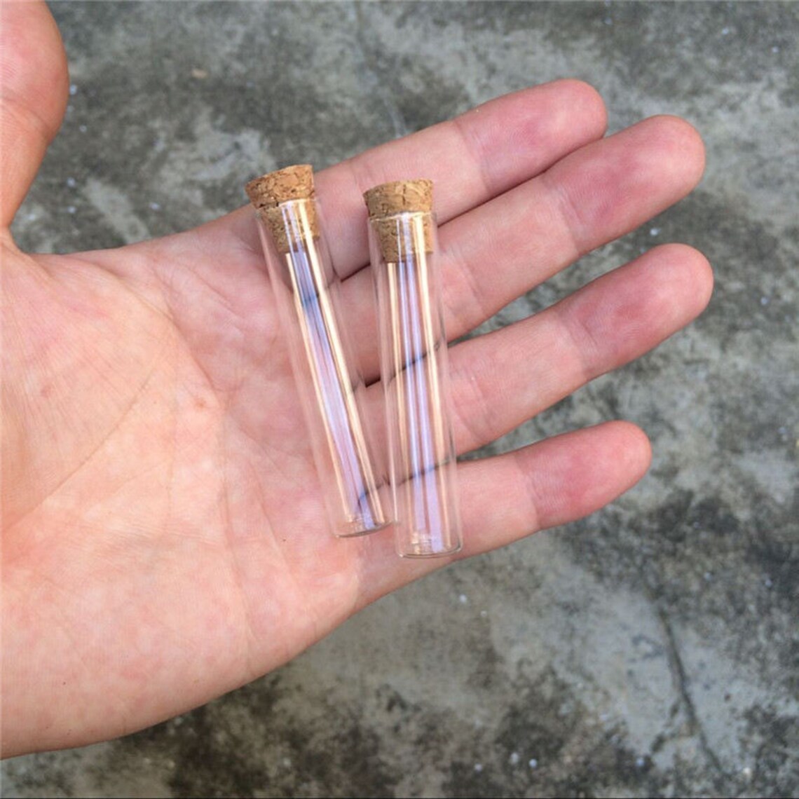 100pcs 12x60x10mm 4ml Mini Clear Glass Straight Test Tube - Etsy