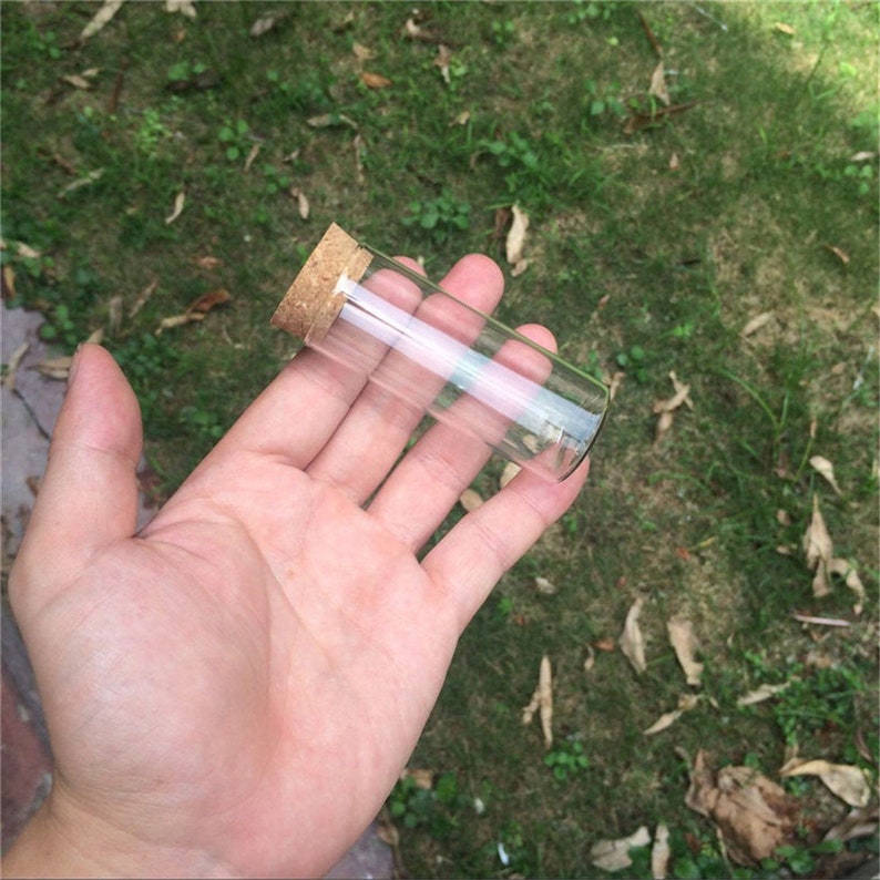 50units 3075mm 35ml Tiny Glass Vials Jars Test Tube With Cork - Etsy