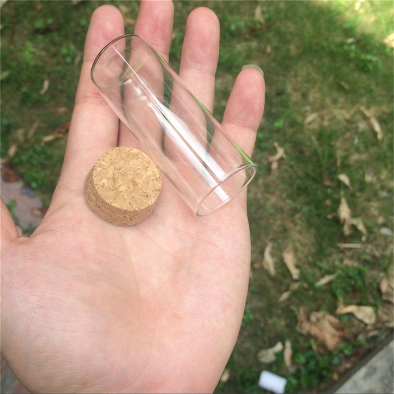 50units 3075mm 35ml Tiny Glass Vials Jars Test Tube With Cork - Etsy