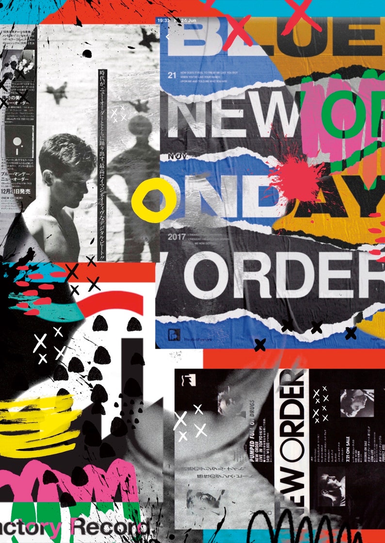 New Order Poster Music Artwork Print. Original Designs - Etsy