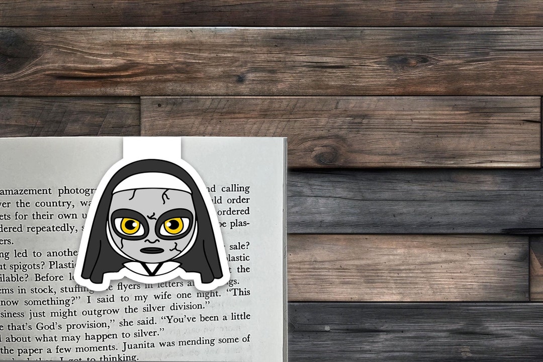 Trendy Magnetic Bookmark Nun Horror Character Horror Chibi Faces ...