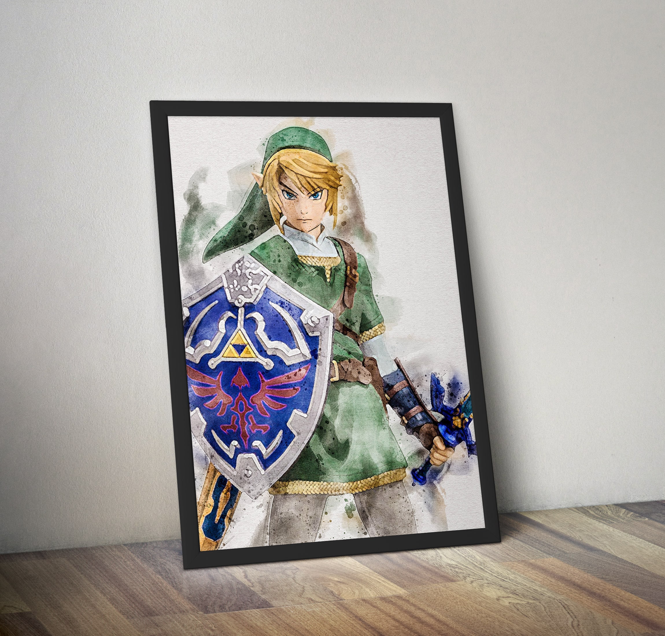 Set of 3 PRINTABLE the Legend of Zelda Watercolor Room Décor | Etsy