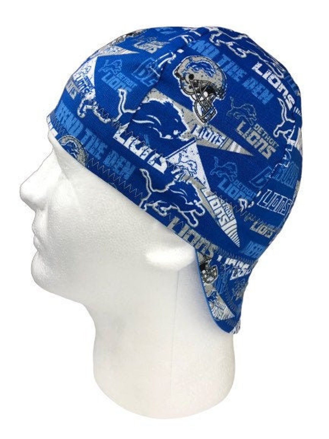 Welding Cap Reversible Hat Handmade With Blue on Reverse and - Etsy