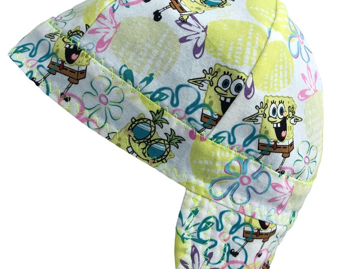 Welding Cap Spongebob Squarepants Cartoon TV Show Reversible Hat ...