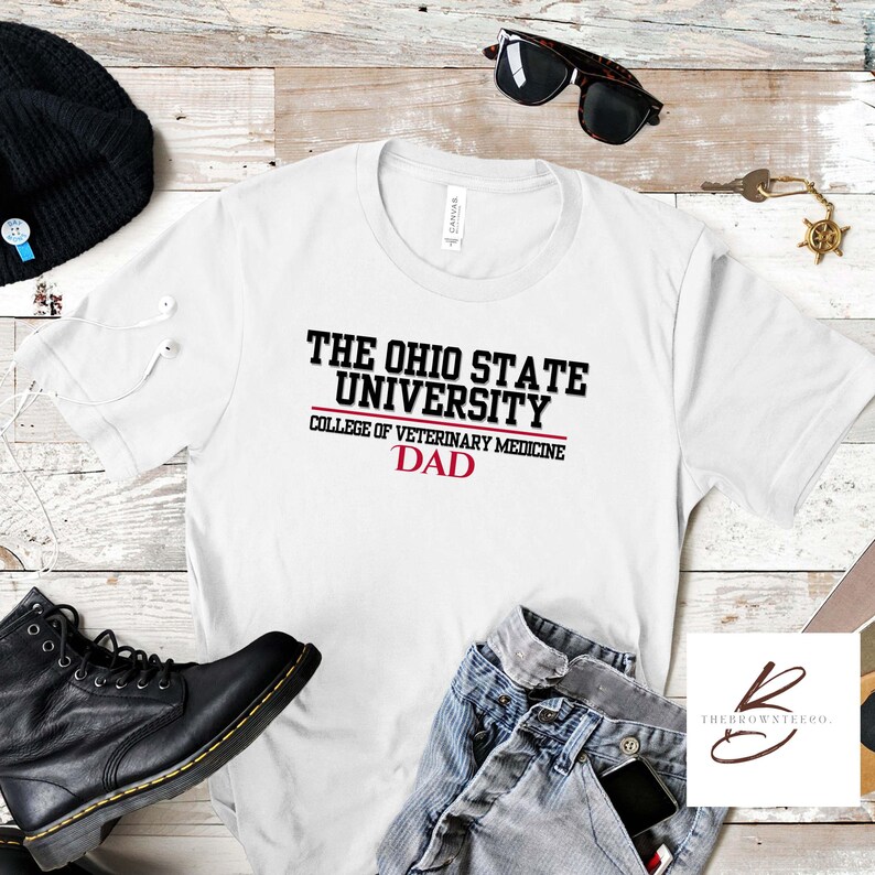 Ohio State Vet Med Dad T-shirt, Buckeye State Veterinarian Tee, Animal ...