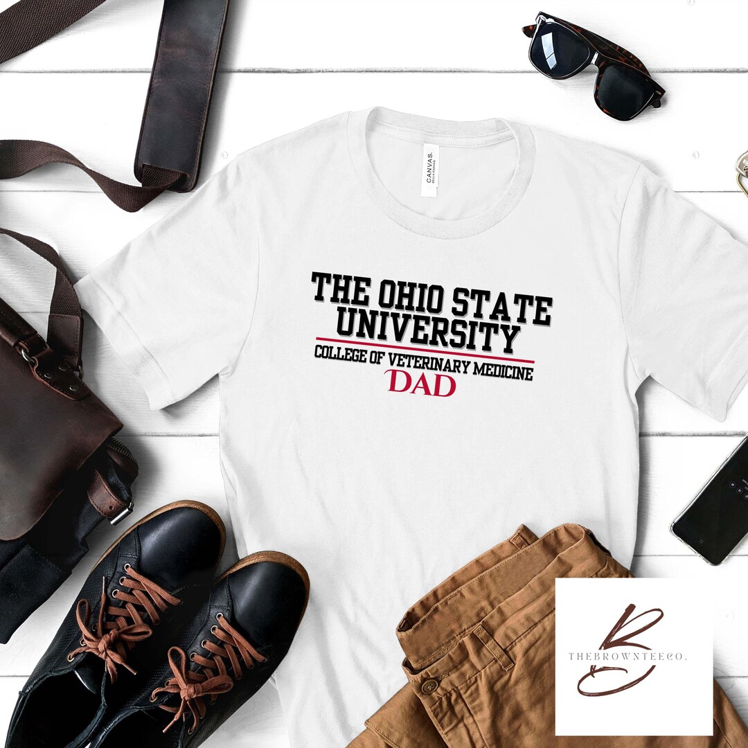 Ohio State Vet Med Dad T-shirt, Buckeye State Veterinarian Tee, Animal ...