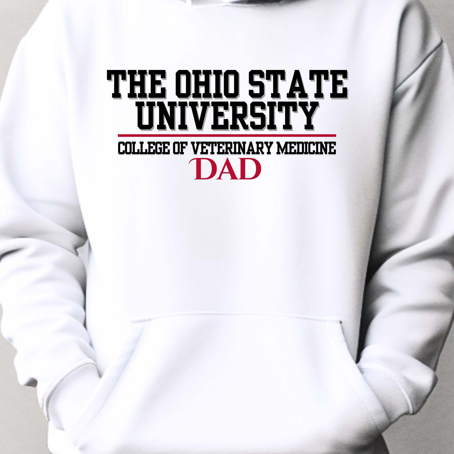 Ohio State University College of Veterinary Medicine Dad Hoodie ...