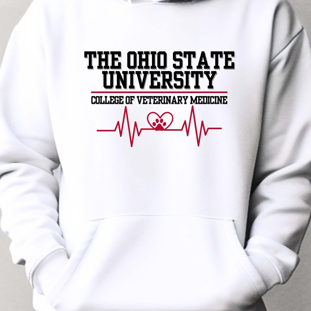 Ohio State University Vet School Hoodie, Veterinarian College Apparel ...