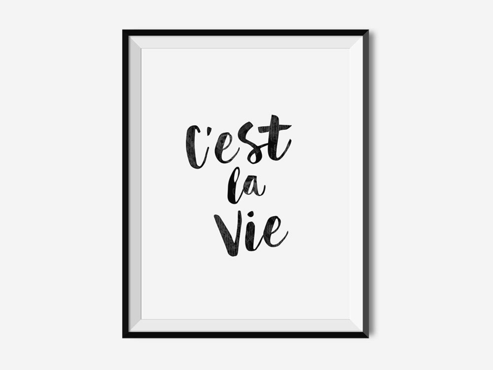 French Art French Quote Paris Decor French Poster Life - Etsy
