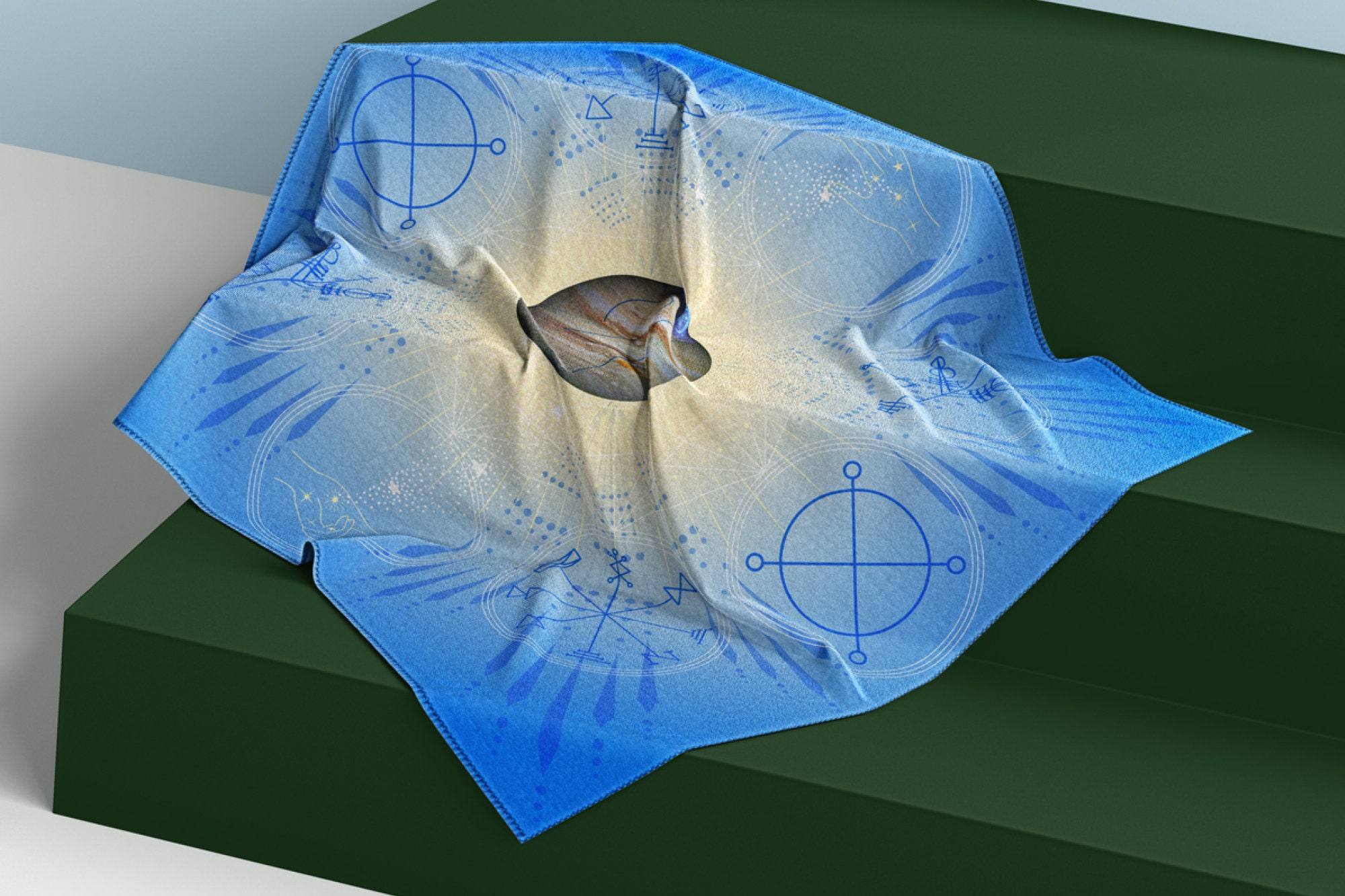 Jupiter Planetary Magic Altar Cloth, Seals From the Key of Solomon the ...