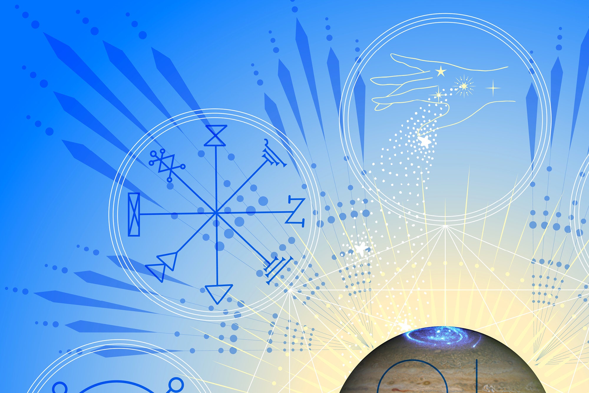 Jupiter Planetary Magic Altar Cloth Seals From the Key of - Etsy