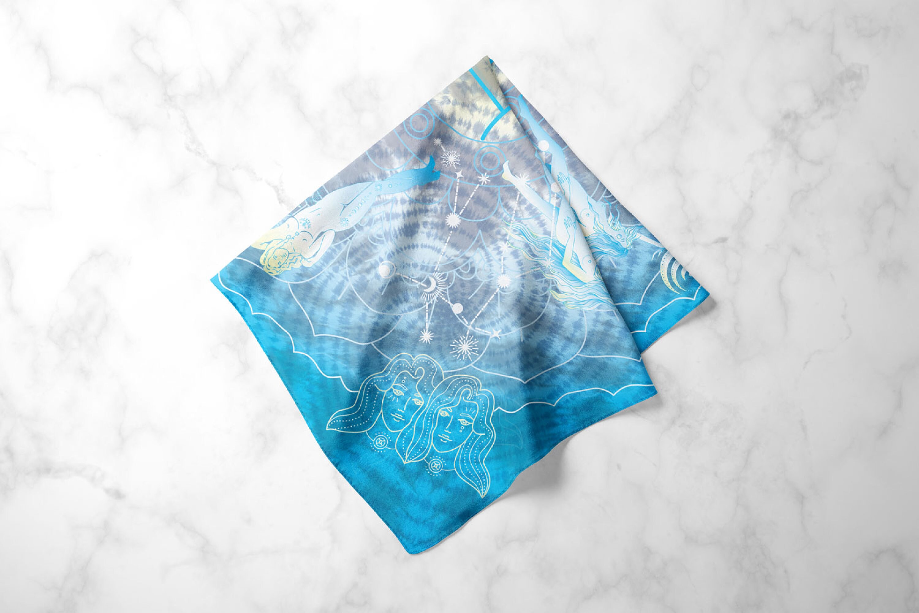 Gemini Altar Cloth Silk Altar Cloth Tarot Cloth Zodiac Tarot Cloth ...