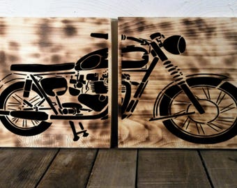 Motorcycle decor | Etsy