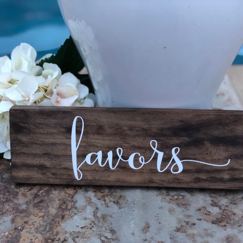 Favor Table Sign - Etsy