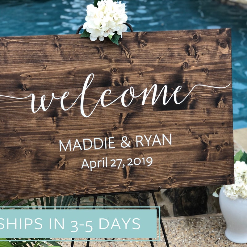 Wooden Welcome Sign - Etsy