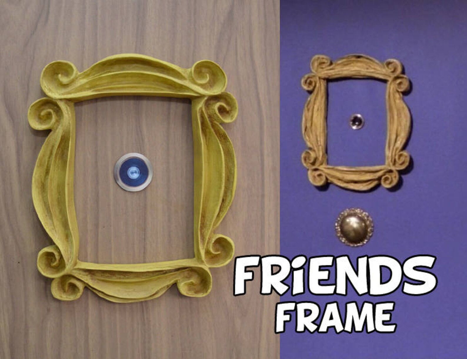 Friends tv show frame peephole frame VINTAGE STYLE Friends | Etsy
