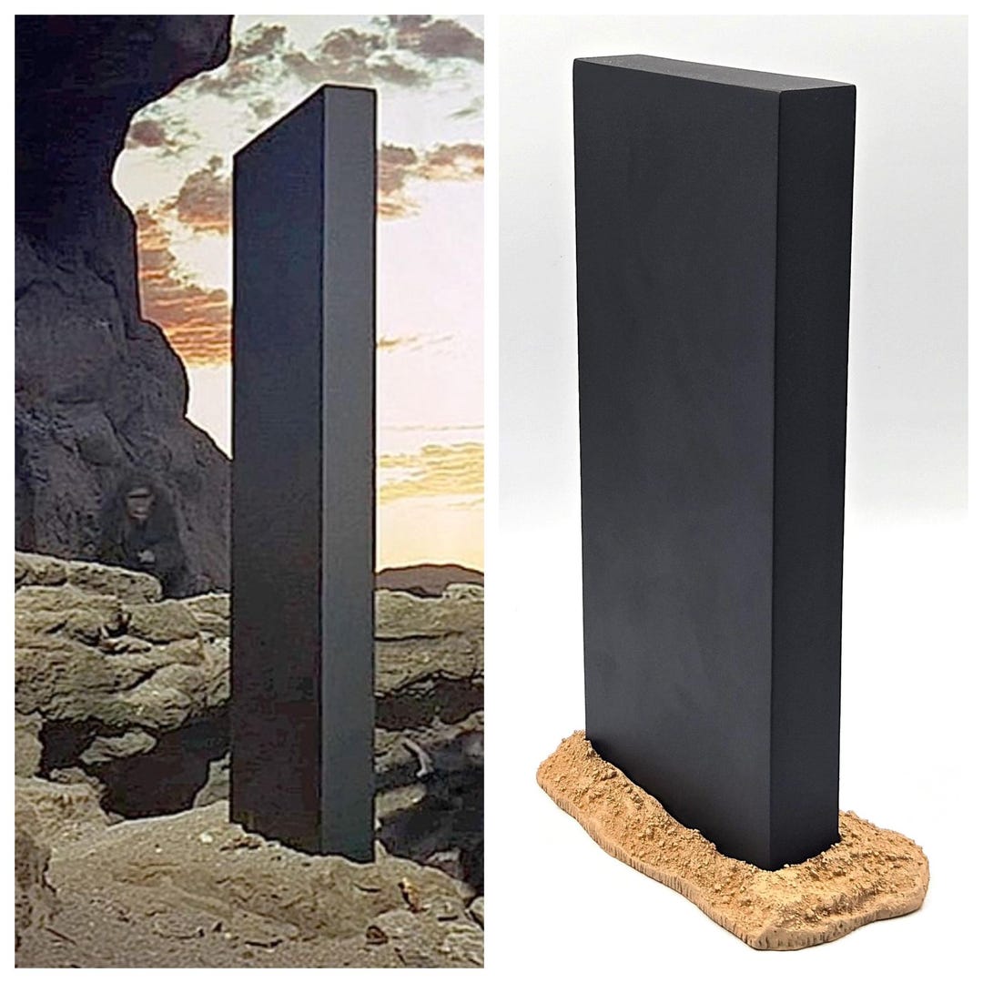 No 3D Printed 10.5" MONOLITH Sculpture , 2001 a Space Odyssey Monolith ...