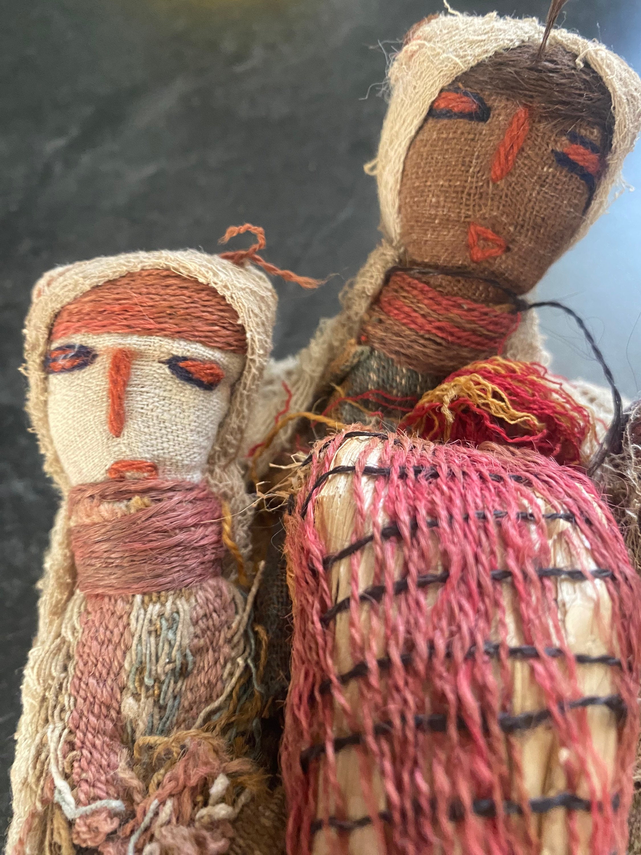 Antique Chancay Peruvian Burial Dolls Peruvian Root Dolls From Chancay ...