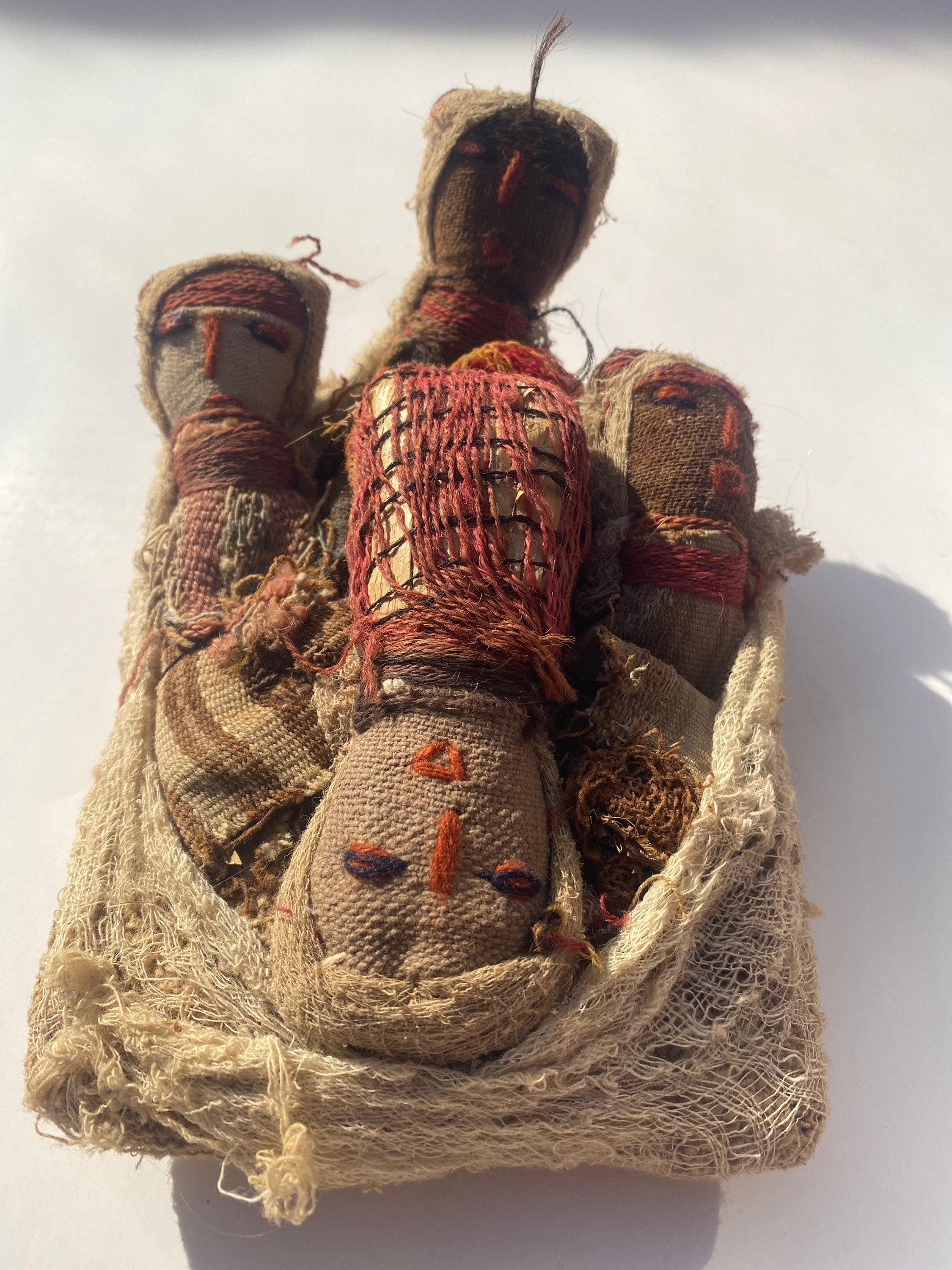 Antique Chancay Peruvian Burial Dolls Peruvian Root Dolls From Chancay ...