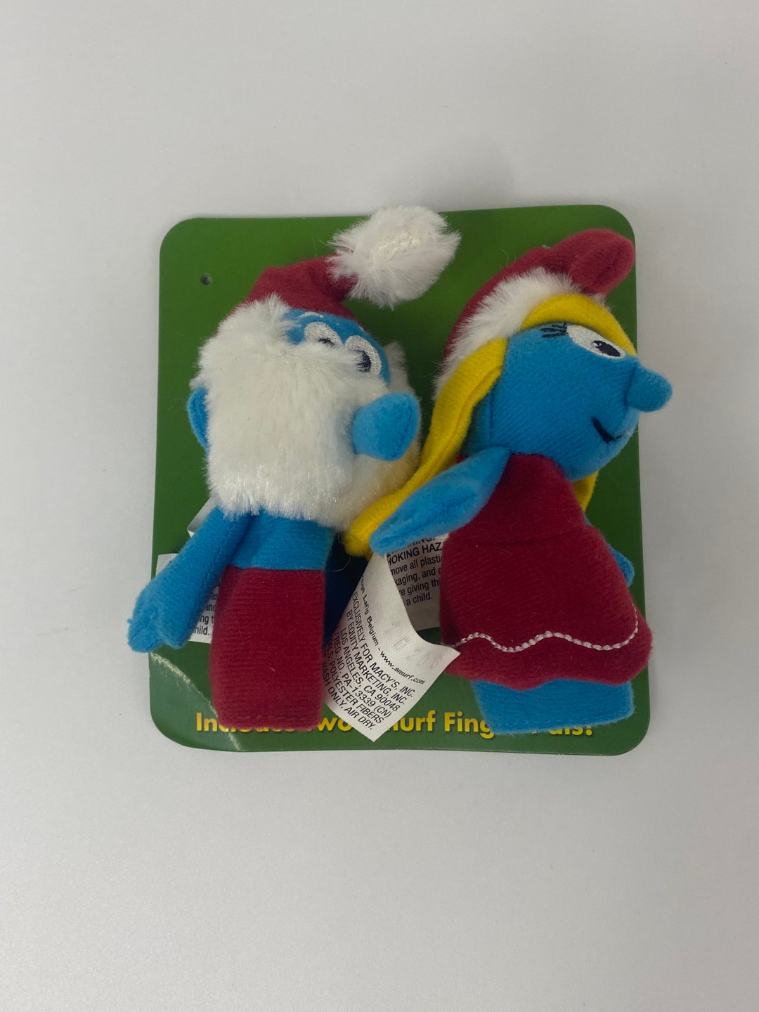 Macy’s 2010 Limited Edition Finger Puppets - Papa Smurf & Smurfette-nwt ...