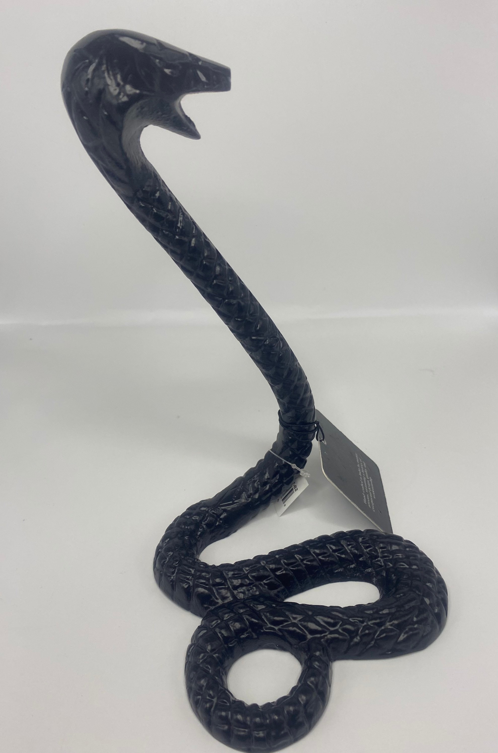 Black Metal Cobra Statue - 10 Inches- Made in India - NWT - Etsy