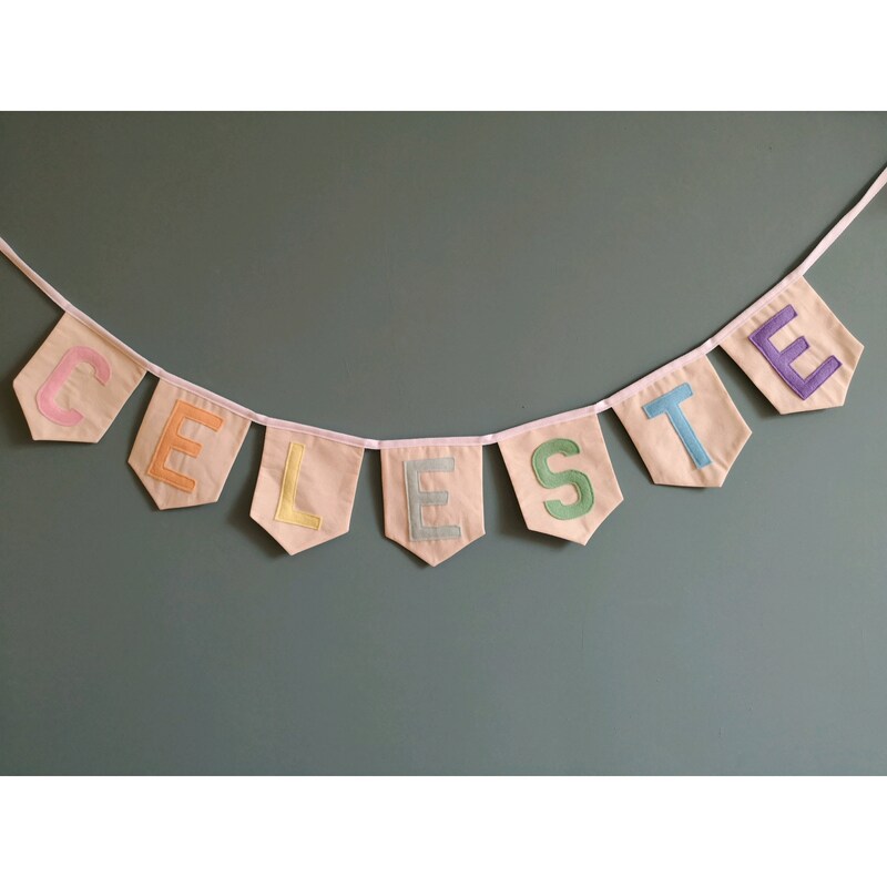 Fabric Name Banner - Etsy