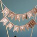 Hessian Cake Topper, Hen Do Cake Bunting, Custom Hen Do, Burlap Cake ...