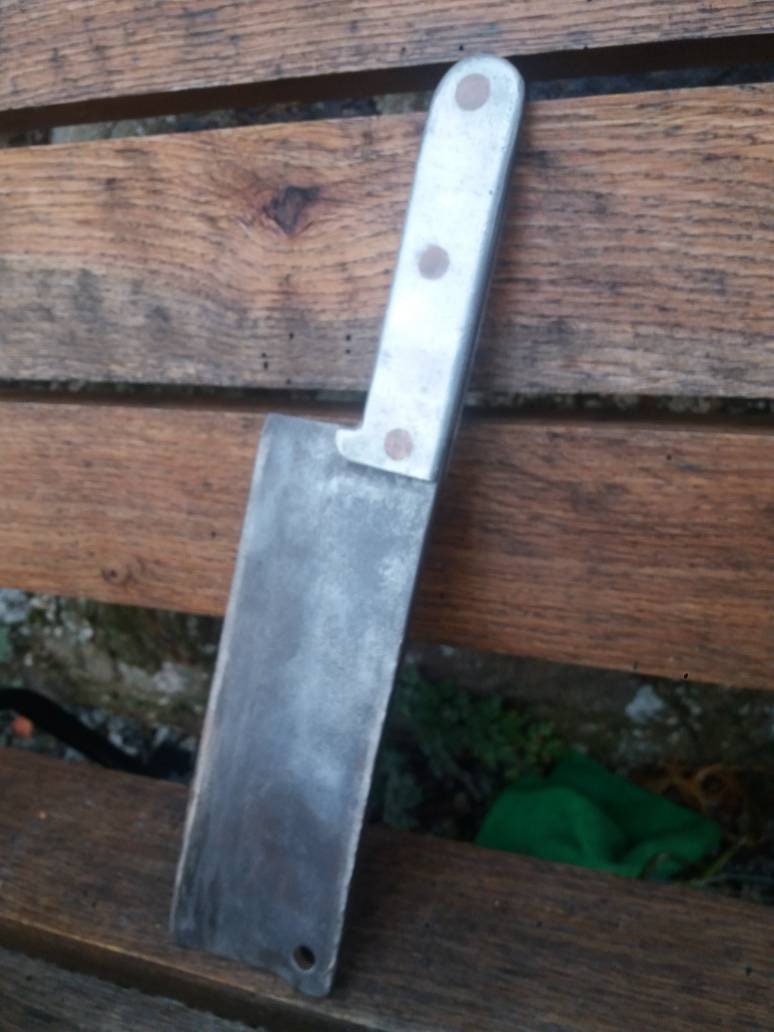 Professional French Butchers Meat Cleaver Chopper Iron Kitchen - Etsy